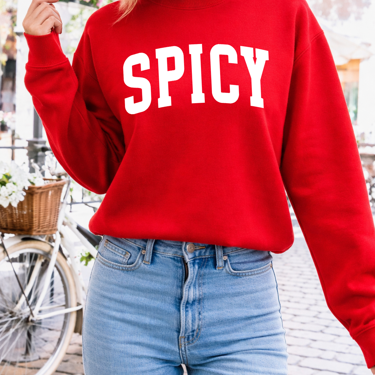 SPICY Cozy Crew Neck Sweater – Blonde Ambition Apparel