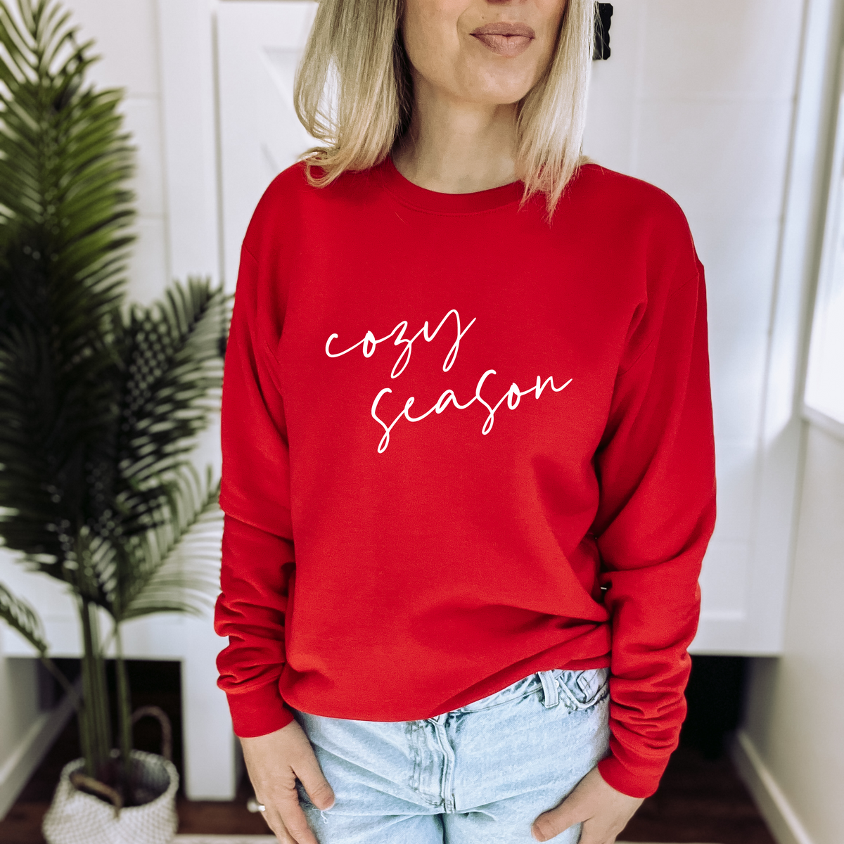Cozy Season Cozy Crew Neck Sweater – Blonde Ambition Apparel