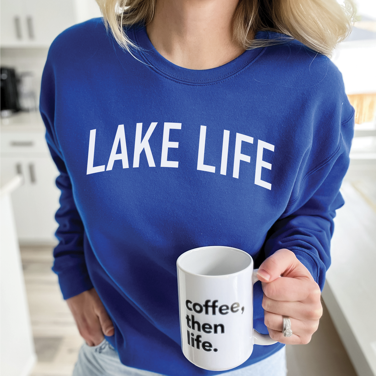 Lake Life Cozy Crew Neck Sweater – Blonde Ambition Apparel